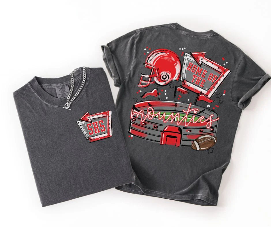 SHS Home of the Mounties Front & Back ADULT – The Native Sunflower Boutique